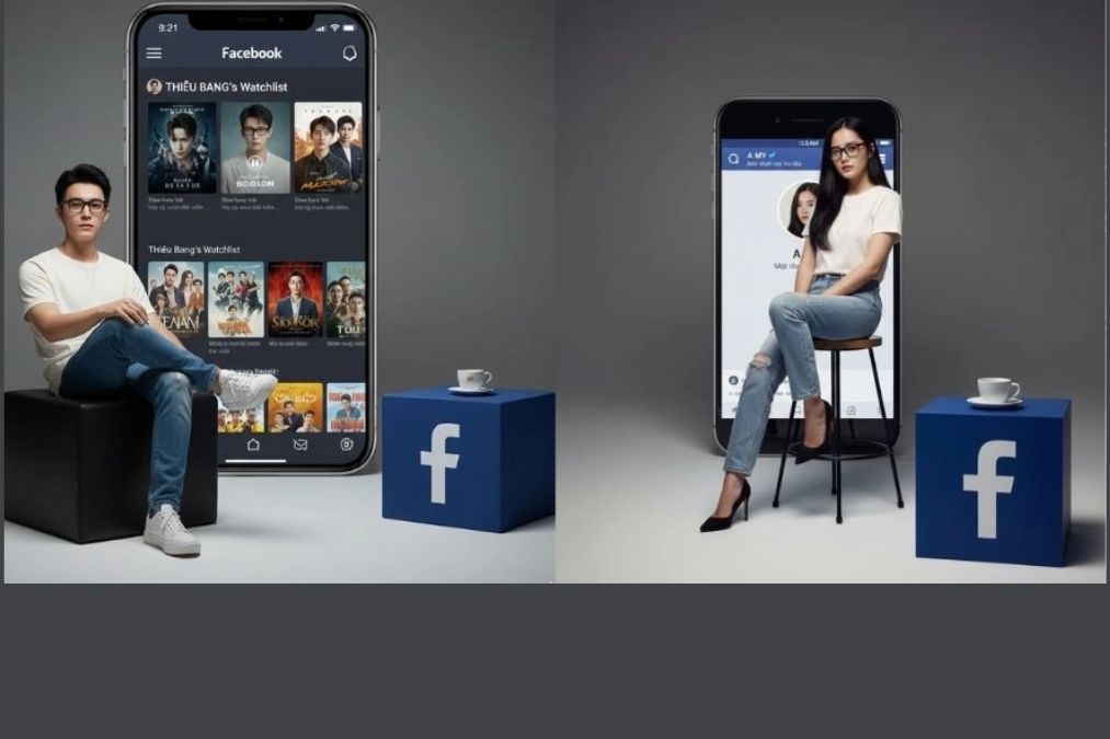 Bắt Trend Tạo Ảnh 3D Đứng Cạnh Profile Facebook