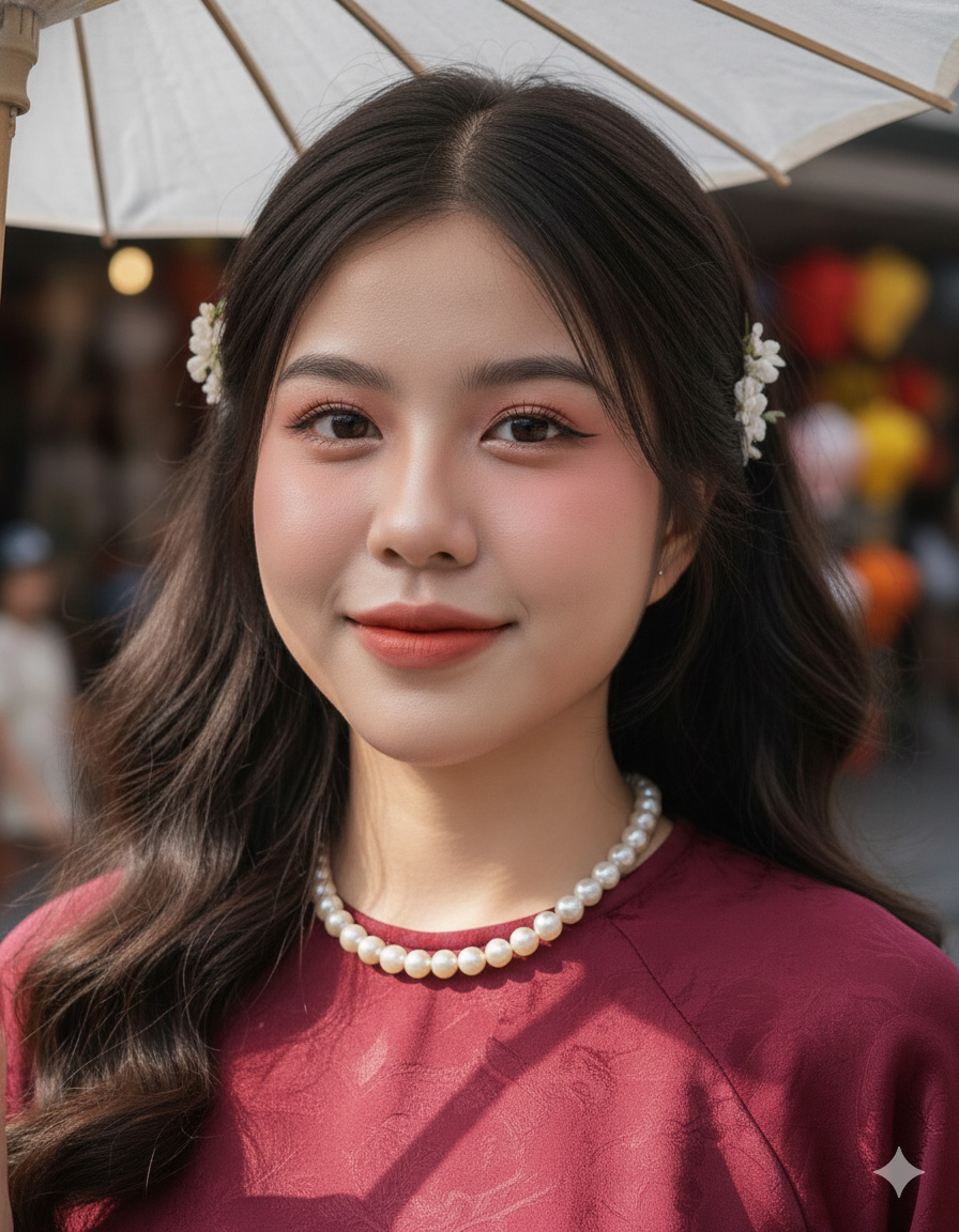 Hướng dẫn tạo ảnh áo dài đỏ gấm đón Tết bằng Gemini AI từ A–Z