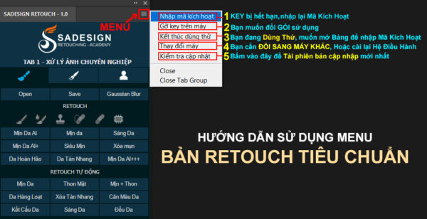 Hướng Dẫn Cài Đặt và Sử Dụng SADESIGN RETOUCH - Kho Tài Nguyên Đồ Họa ...