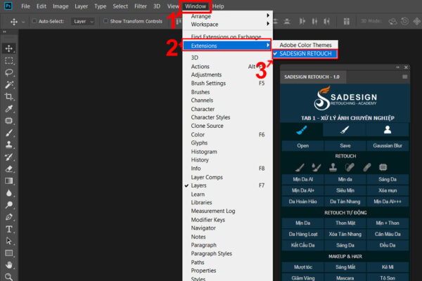 Hướng Dẫn Cài Đặt và Sử Dụng SADESIGN RETOUCH - Kho Tài Nguyên Đồ Họa ...